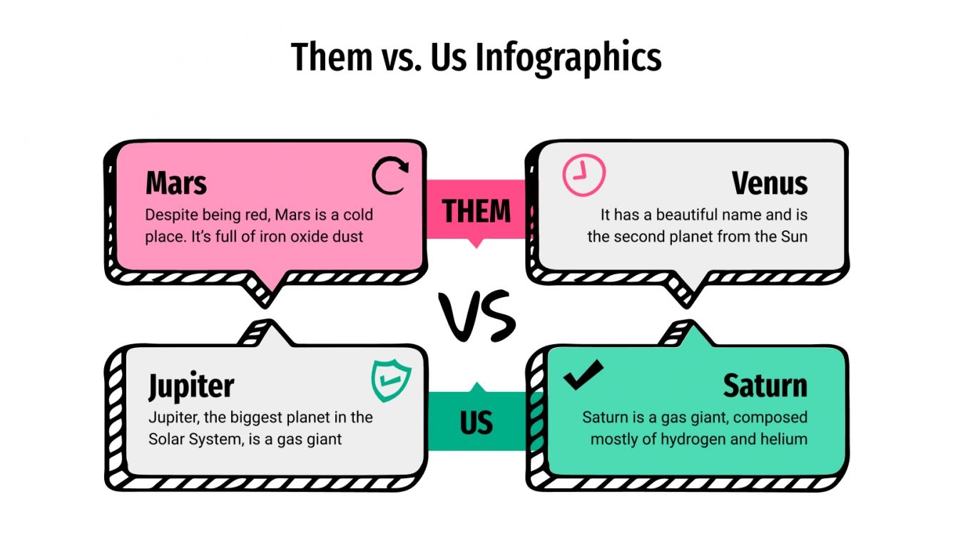 Them vs. Us Infographics for Google Slides & PowerPoint