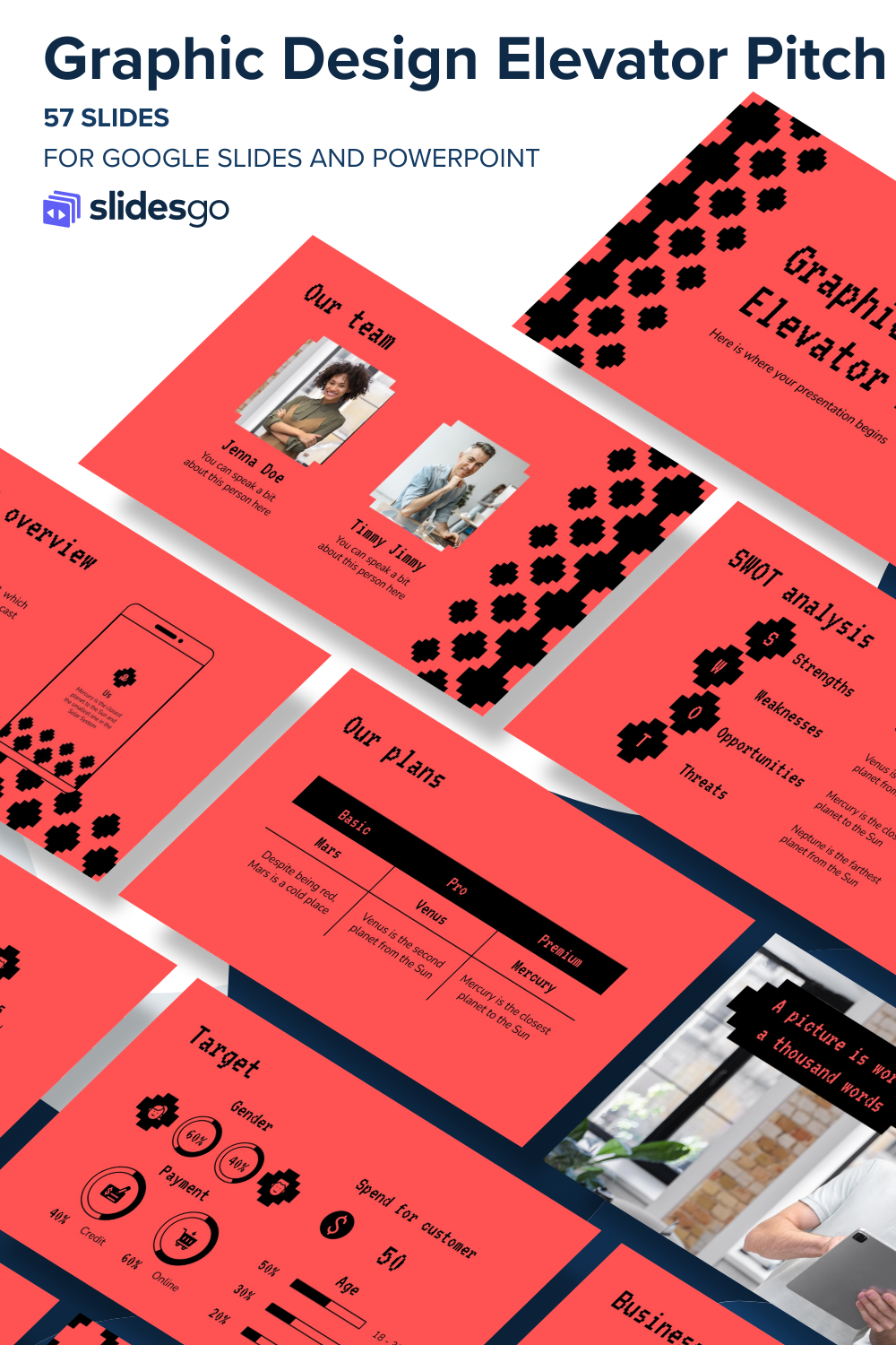 Graphic Design Elevator Pitch | Google Slides & PowerPoint