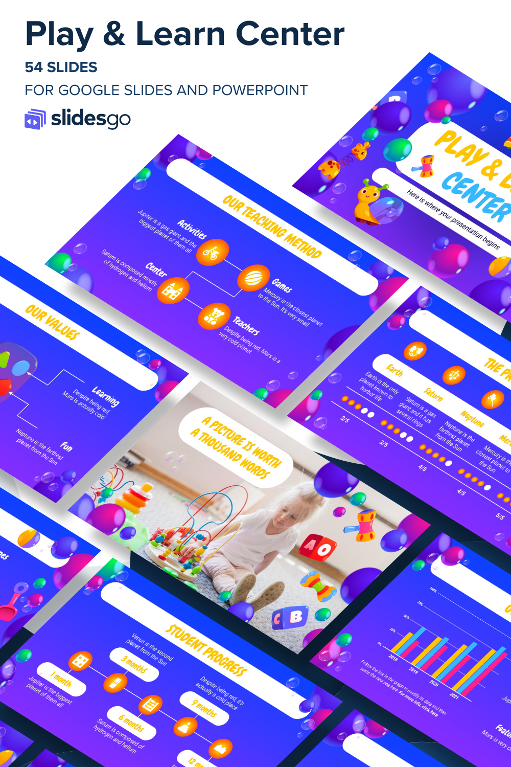 Play & Learn Center | Google Slides & PowerPoint