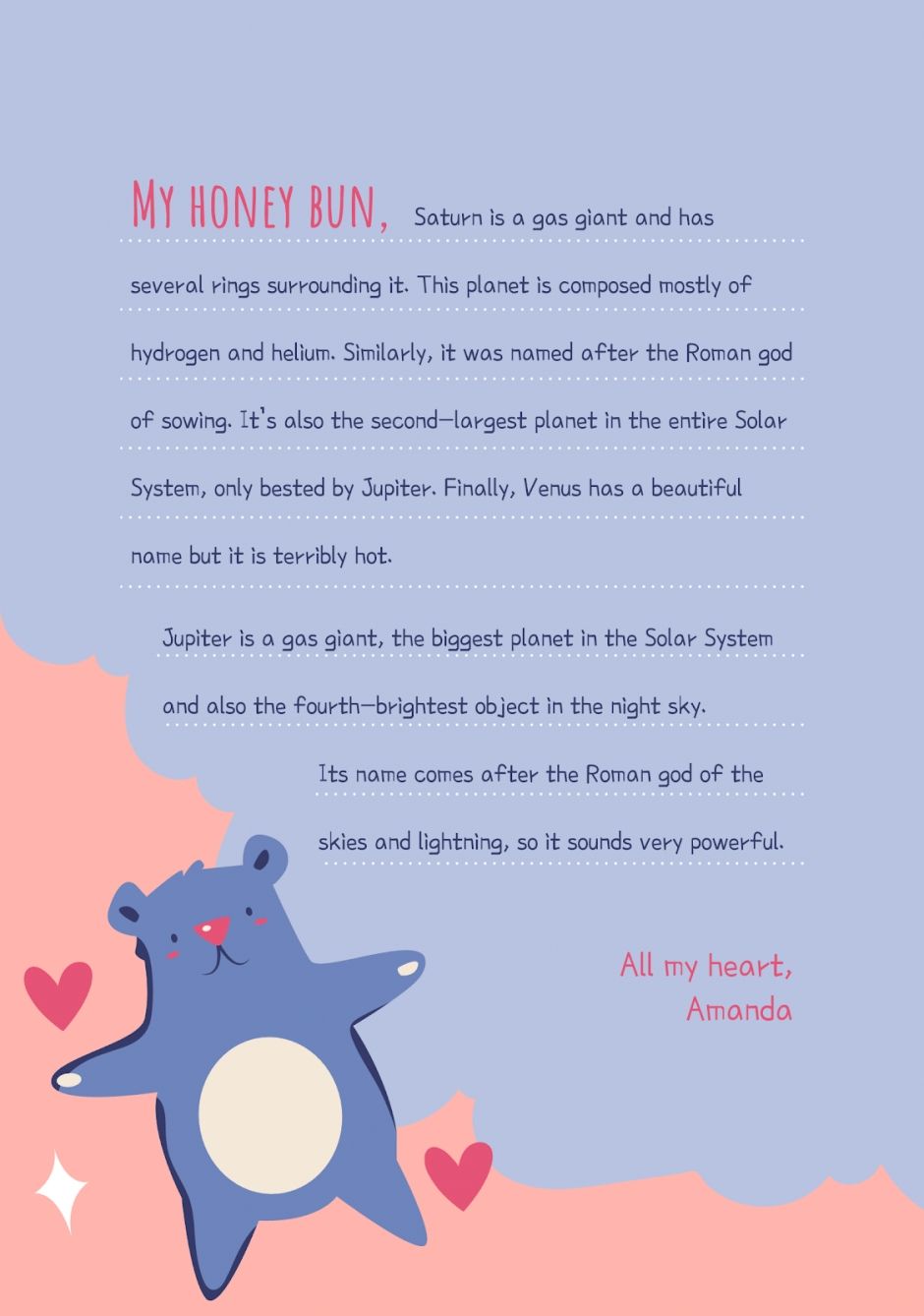 Colorful Love Letters Google Slides & PowerPoint template