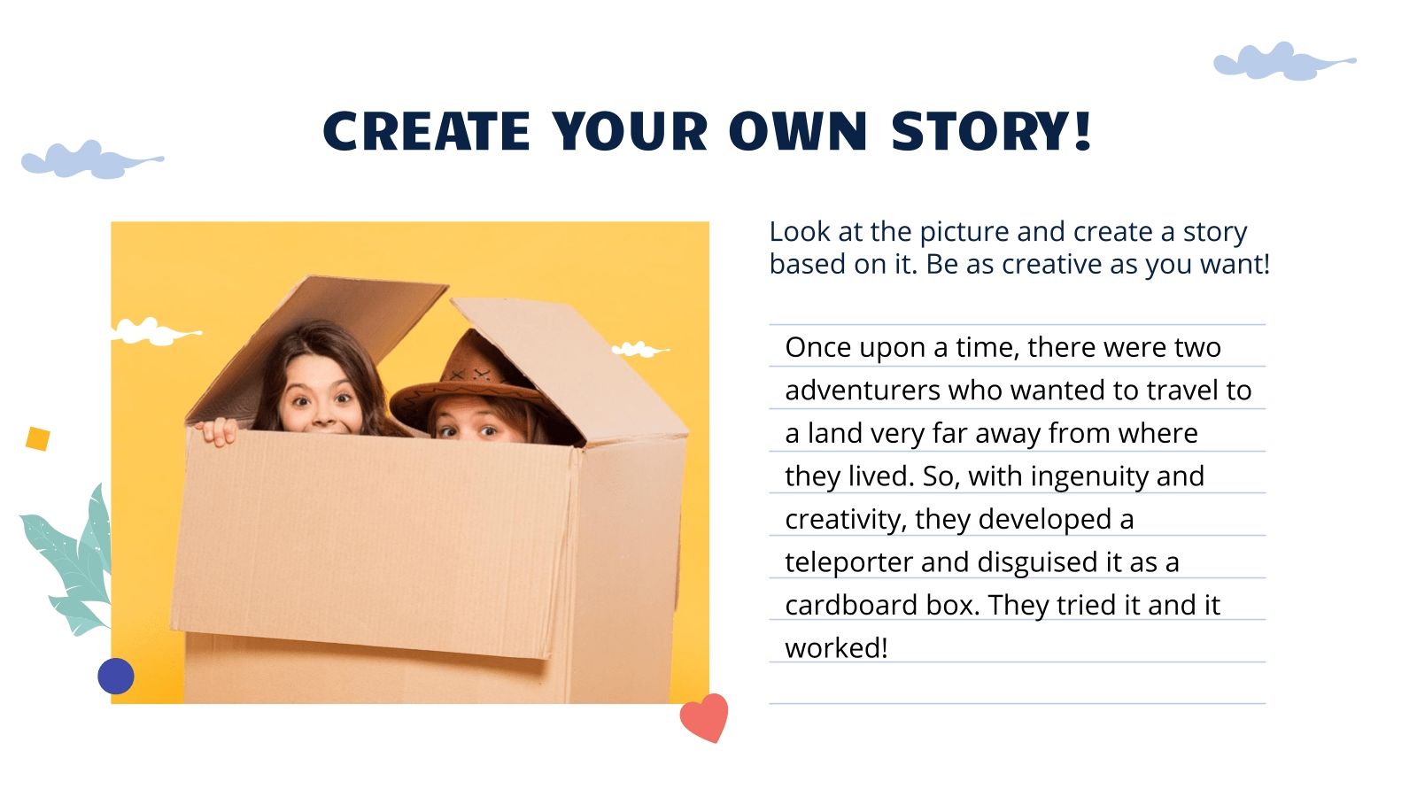 Actividades de comprensión lectora | Tema Google Slides y PPT