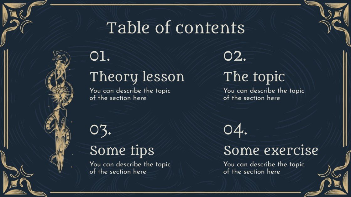 Taller de tarot | Plantilla de Google Slides y PowerPoint