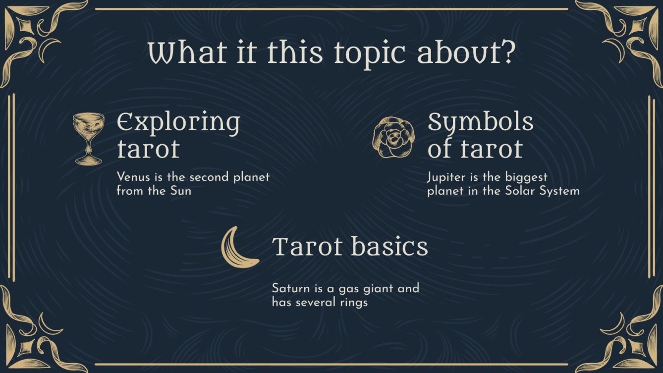 Taller de tarot | Plantilla de Google Slides y PowerPoint