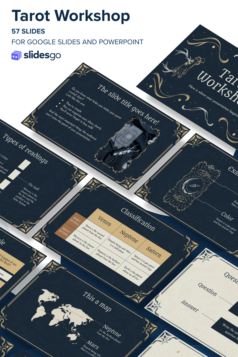 Tarot Workshop | Google Slides & PowerPoint template