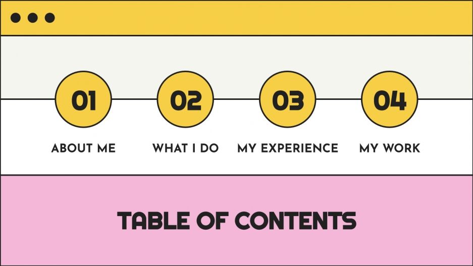 Front-End Developer Portfolio Google Slides & PPT template