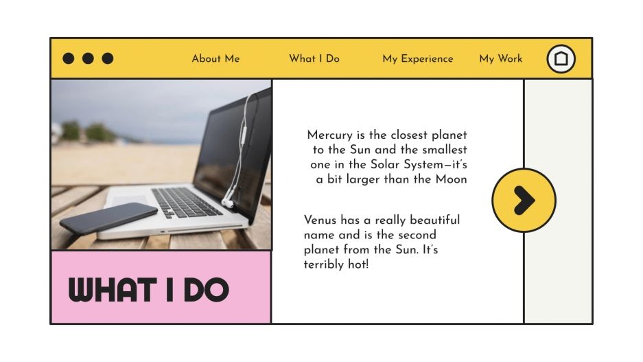 Front-End Developer Portfolio Google Slides & PPT template