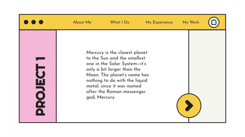 Front-End Developer Portfolio Google Slides & PPT template