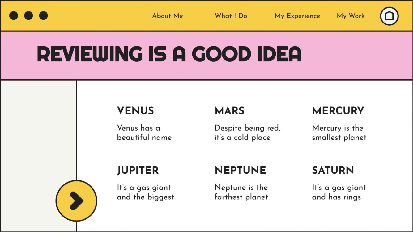 Front-End Developer Portfolio Google Slides & PPT template
