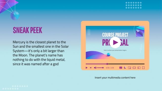 Course Project Proposal Google Slides & PowerPoint template