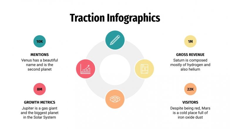 Present your data in a visual way with this Traction Infographics ...