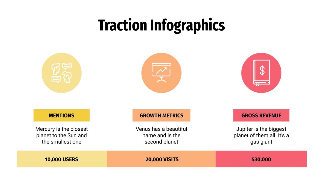 Present your data in a visual way with this Traction Infographics ...