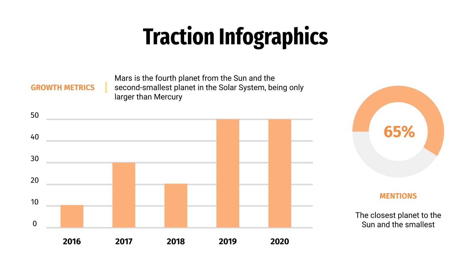 Present your data in a visual way with this Traction Infographics ...
