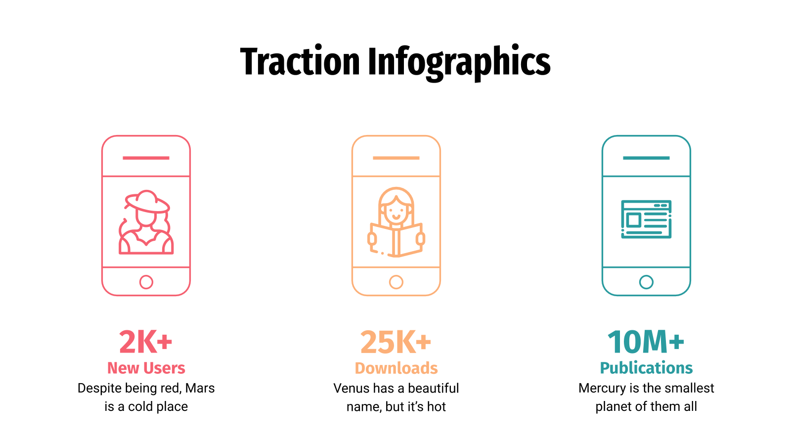 Present your data in a visual way with this Traction Infographics ...