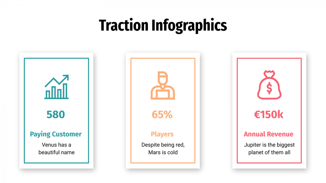 Present your data in a visual way with this Traction Infographics ...