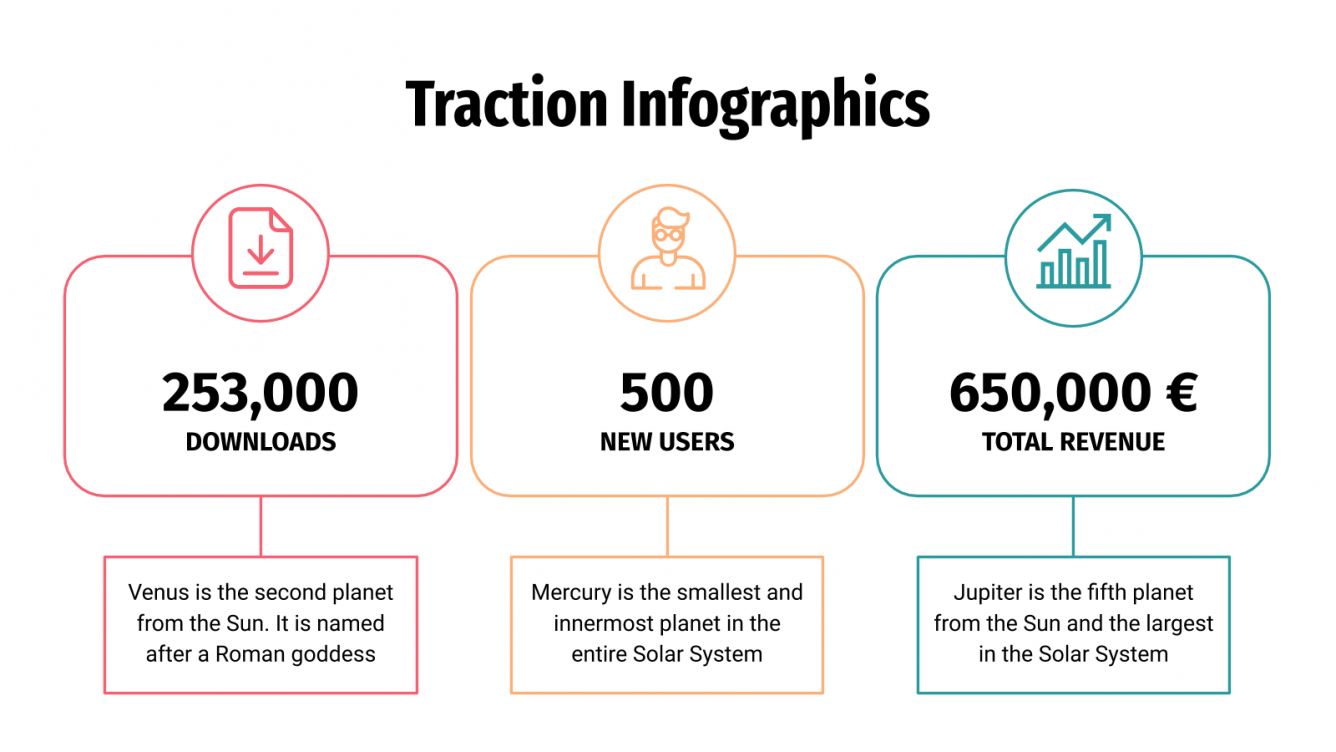Present your data in a visual way with this Traction Infographics ...