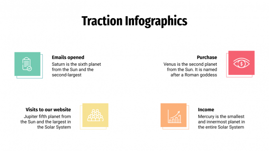 Present your data in a visual way with this Traction Infographics ...