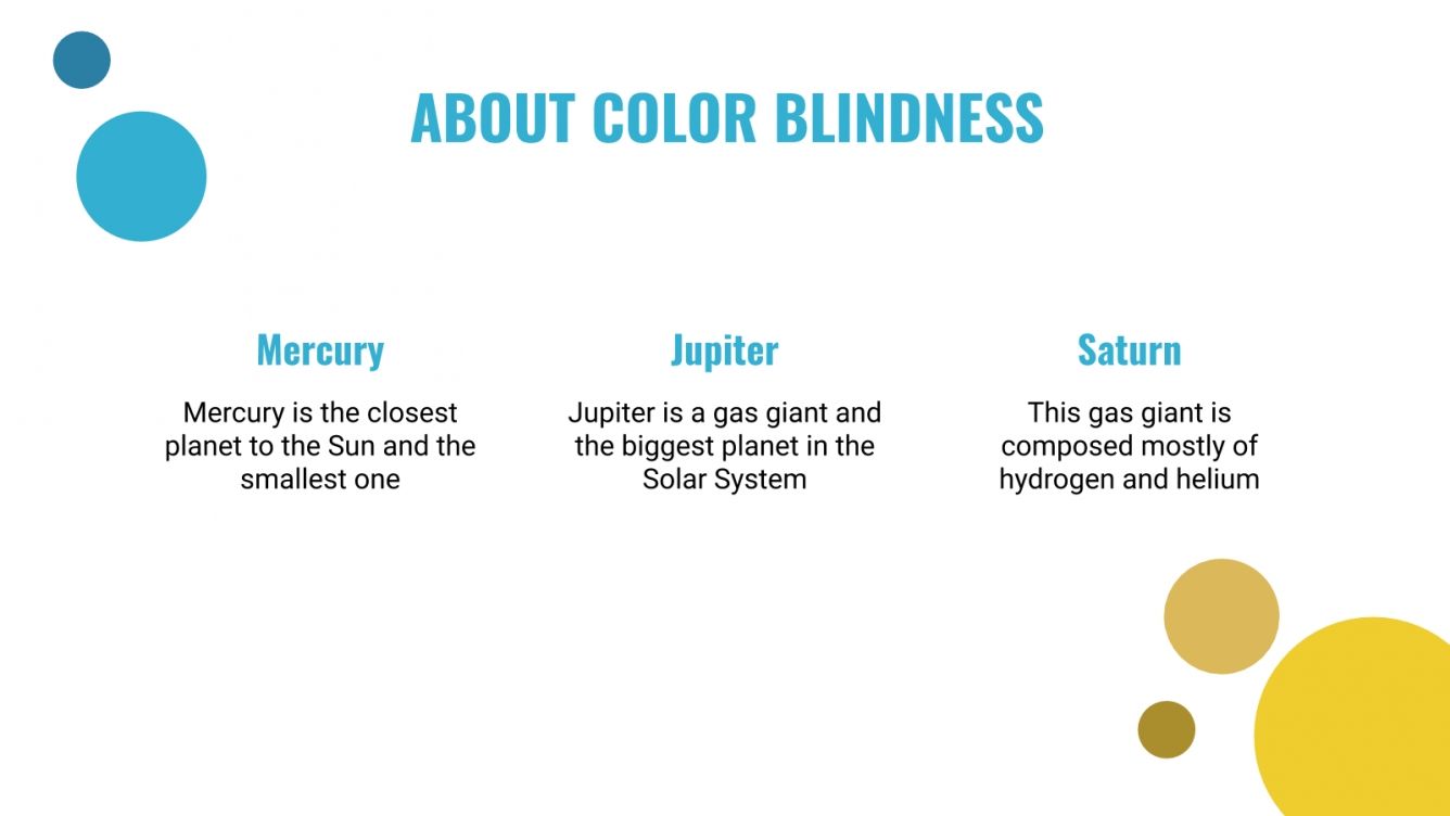 Color Blindness Google Slides theme & PowerPoint template
