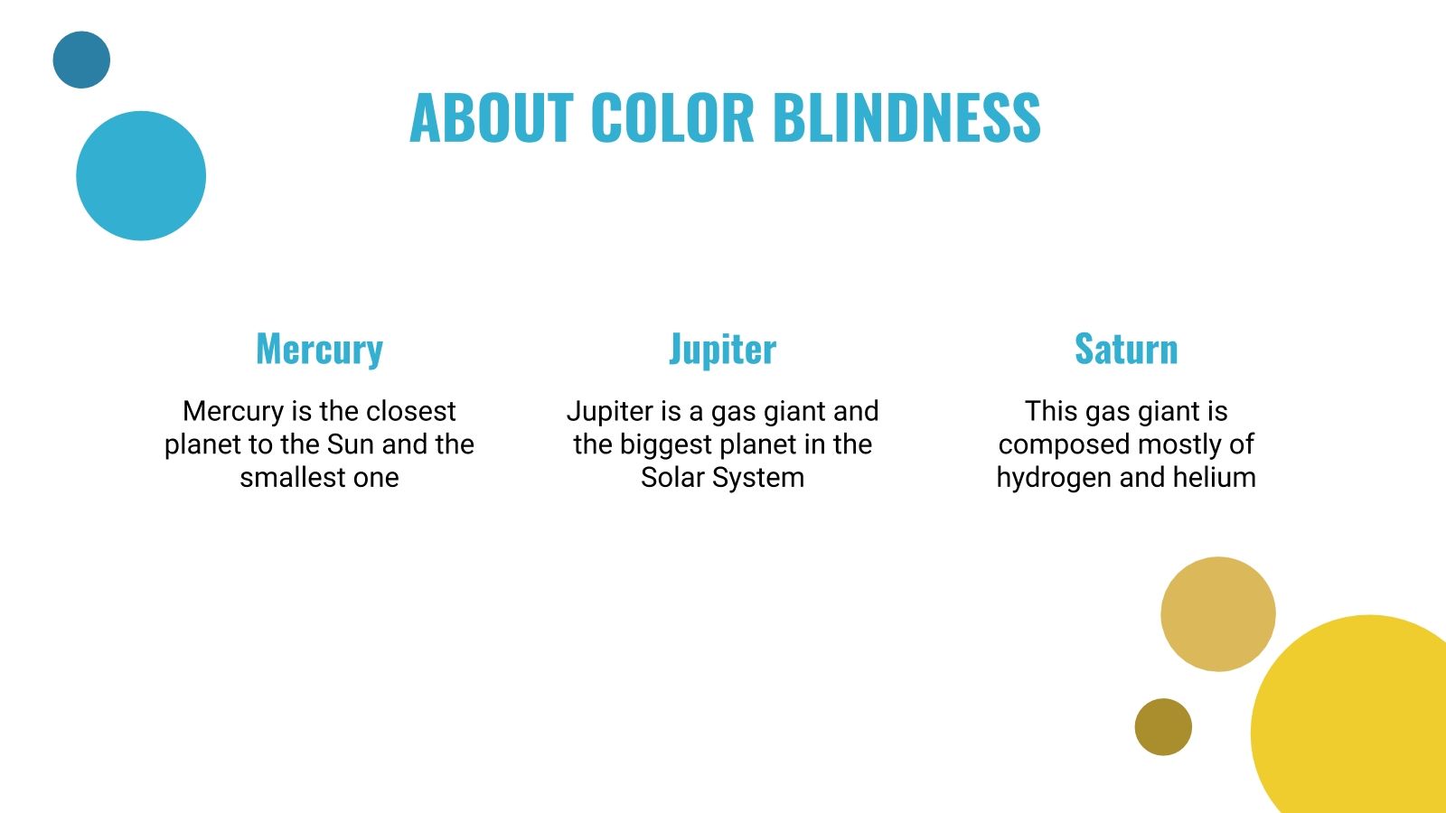 Color Blindness Google Slides theme & PowerPoint template