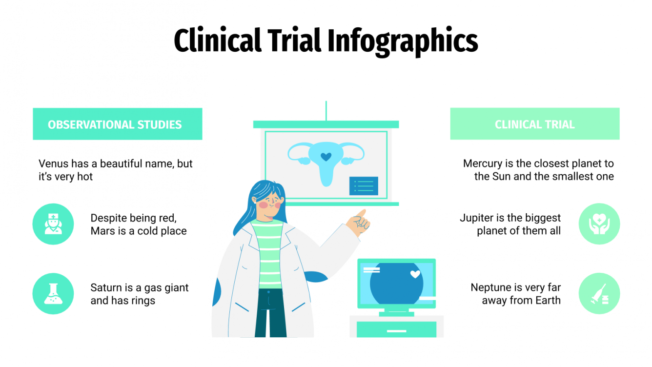 Clinical Trial Infographics for Google Slides and PowerPoint