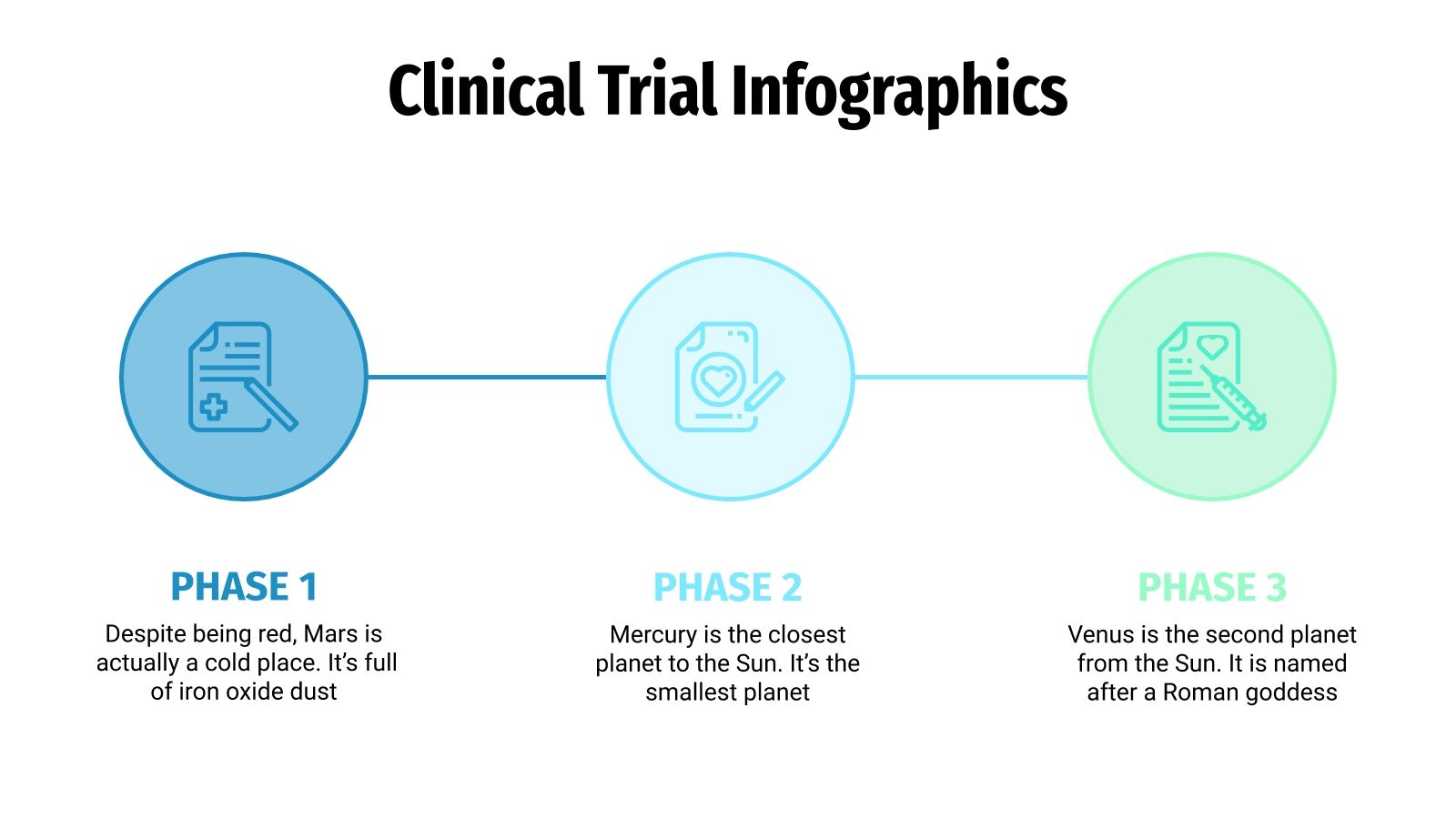 Clinical Trial Infographics for Google Slides and PowerPoint
