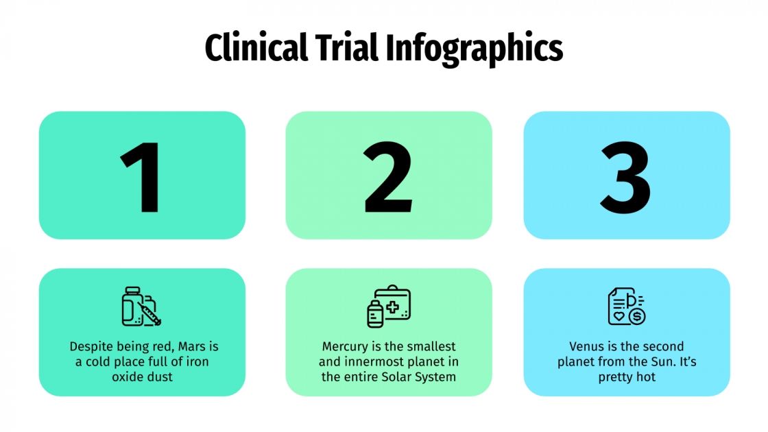 Clinical Trial Infographics for Google Slides and PowerPoint