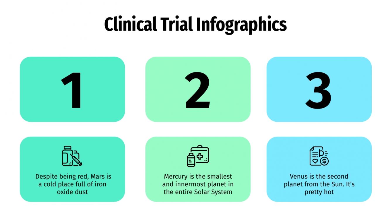 Clinical Trial Infographics for Google Slides and PowerPoint