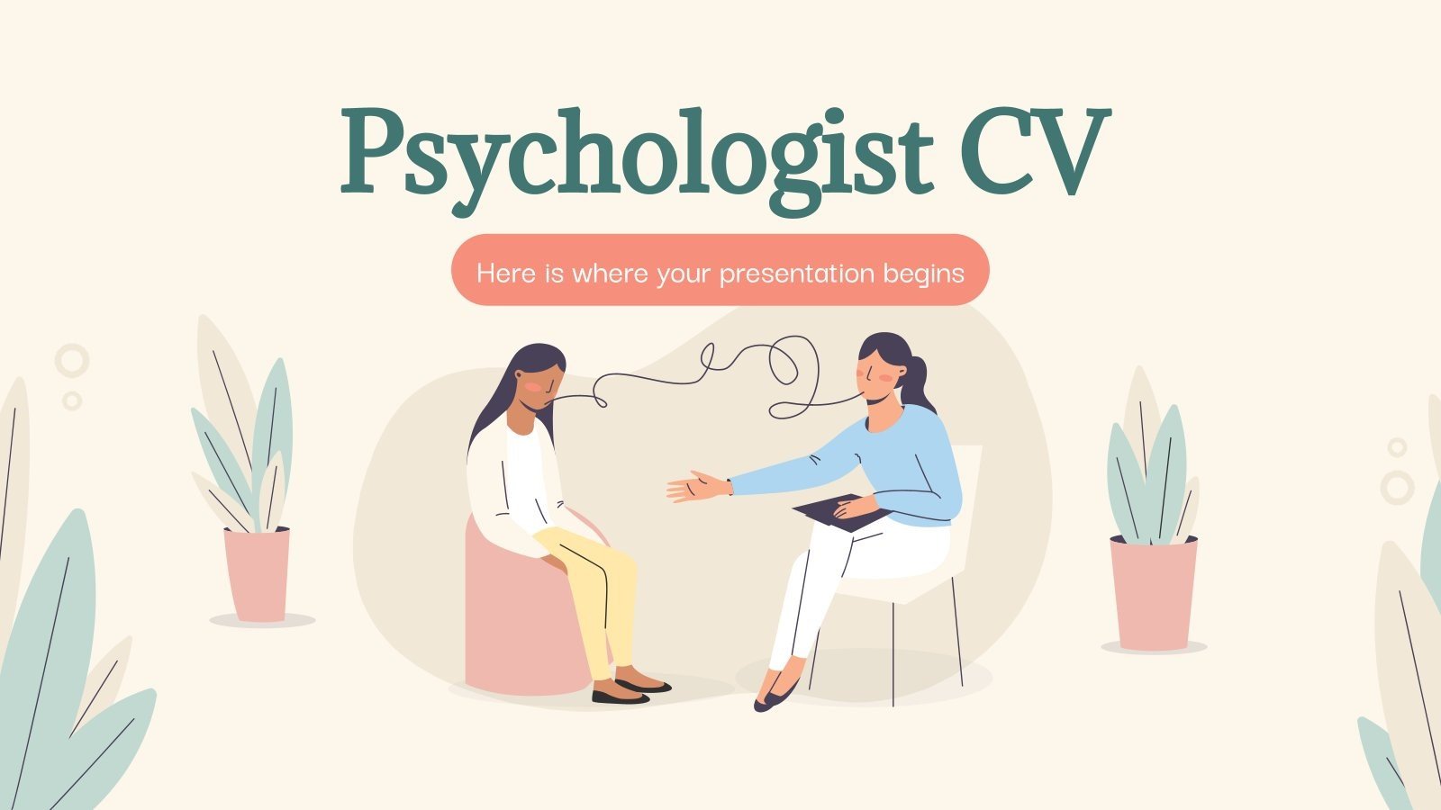 CV para psicólogos | Plantilla de Google Slides y PowerPoint