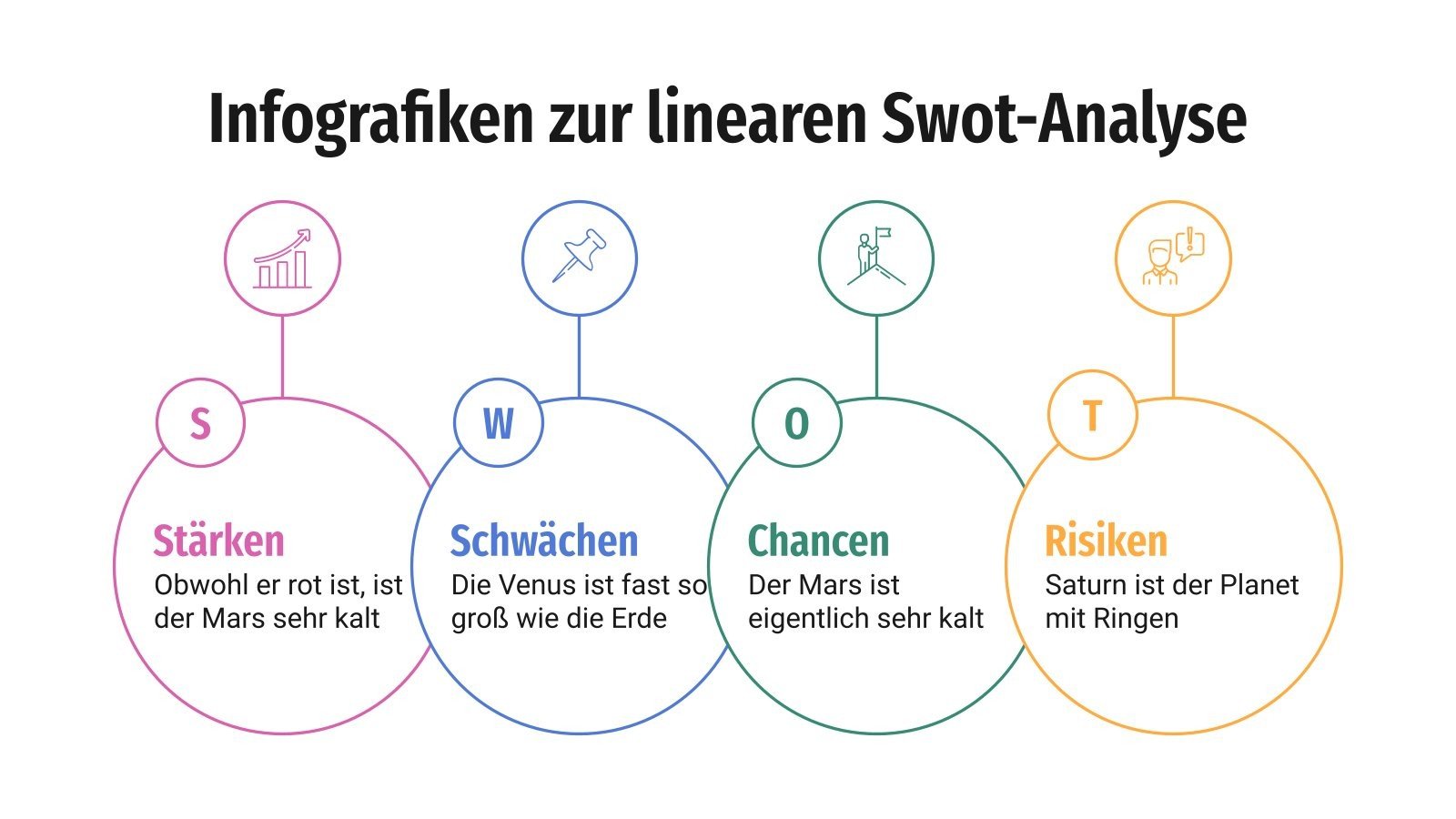 Linear SWOT Analysis Infographics | Google Slides & PPT