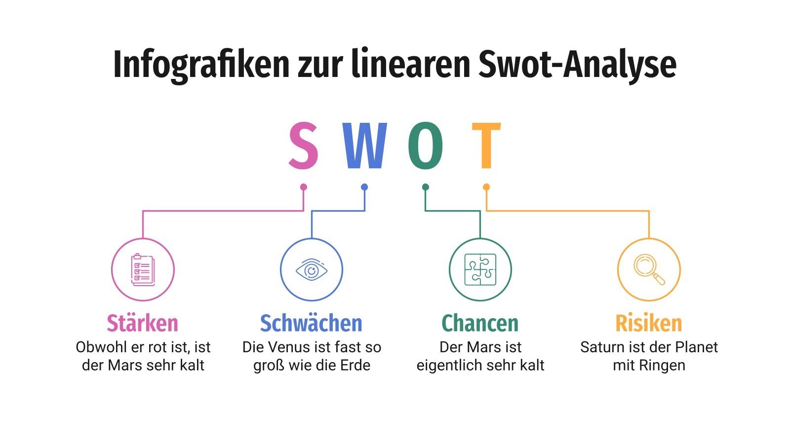 Linear SWOT Analysis Infographics | Google Slides & PPT