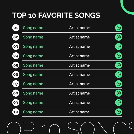 My Music Wrap IG Posts for Social Media