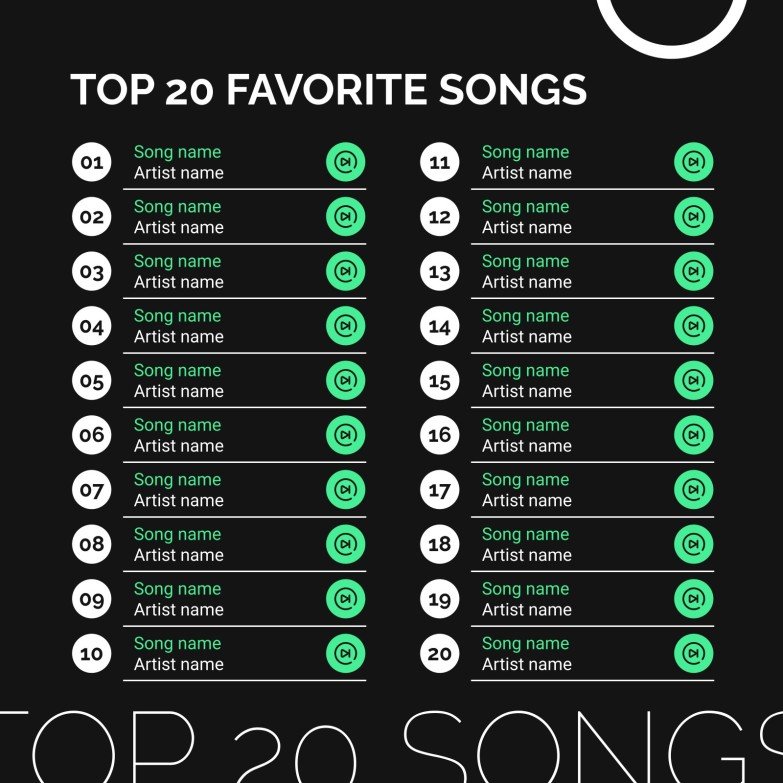 My Music Wrap IG Posts for Social Media