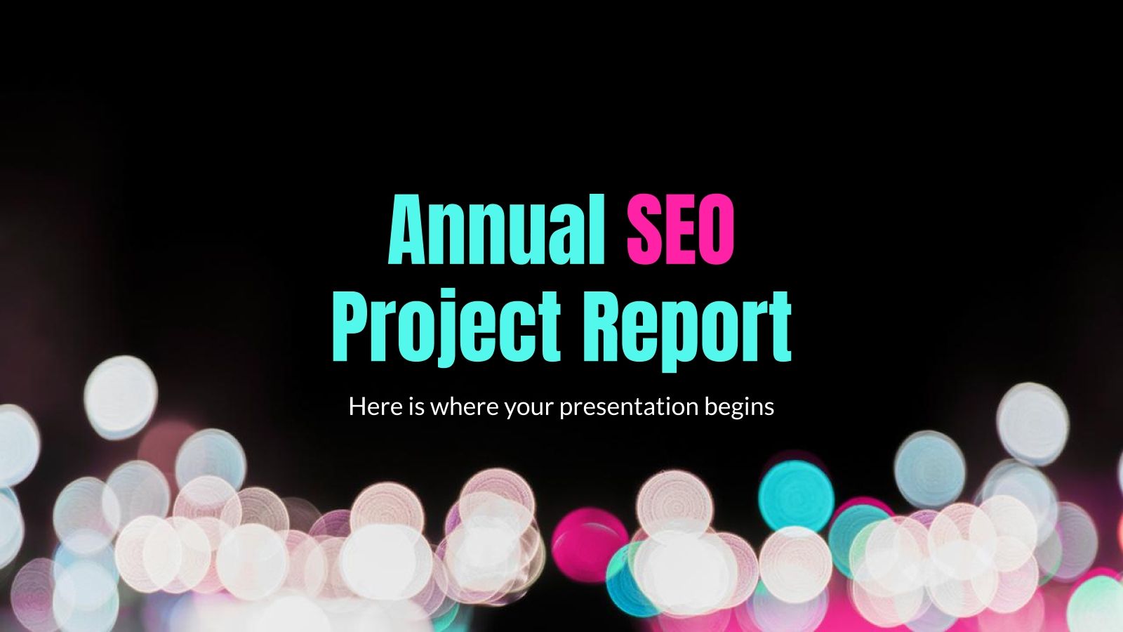 Annual SEO Project Report Google Slides & PowerPoint template