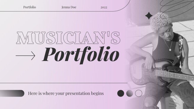 Musician's Portfolio | Google Slides & PowerPoint template