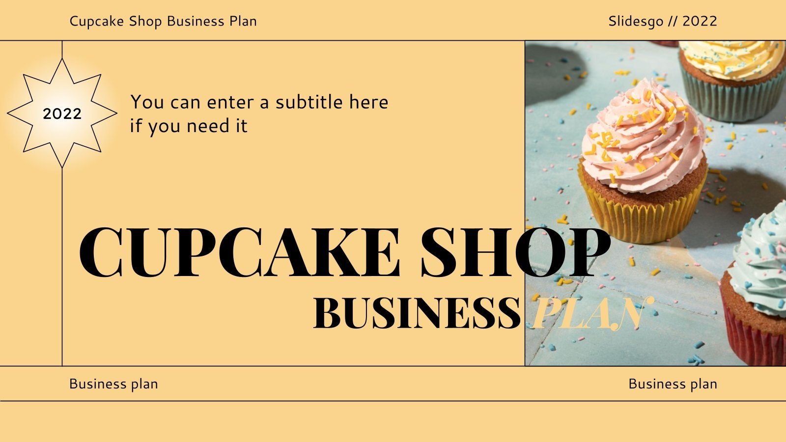 Cupcake Shop Business Plan | Google Slides & PowerPoint