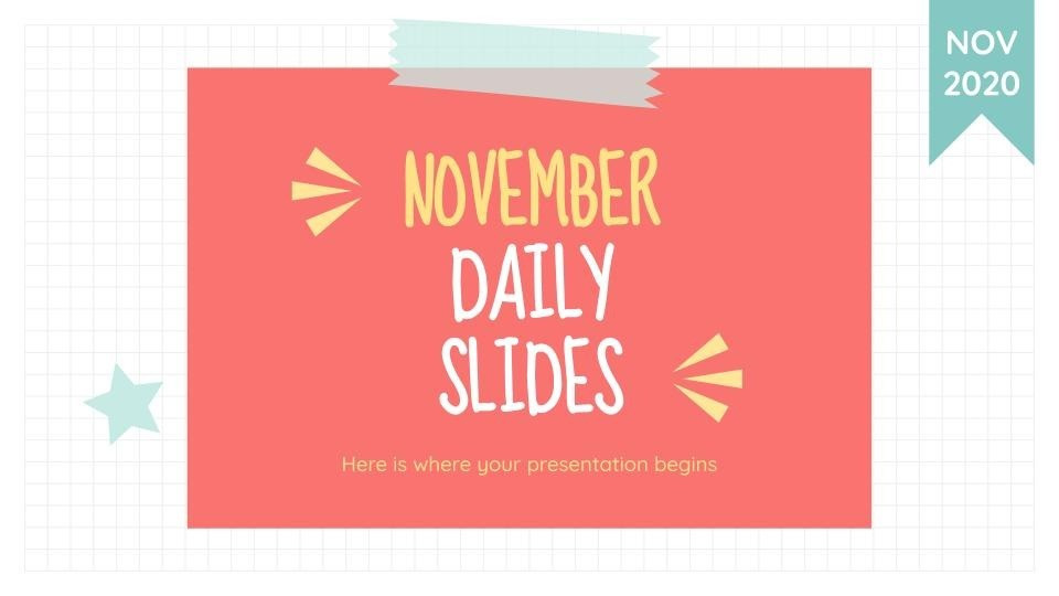 Plantillas gratuitas de Google Slides y PPT para diarios