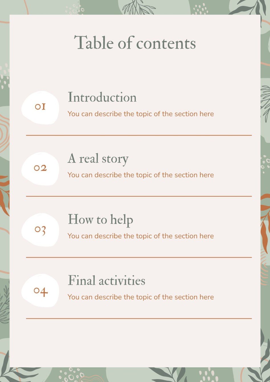 Abstract Boho Ethics & Values Booklet | Google Slides & PPT