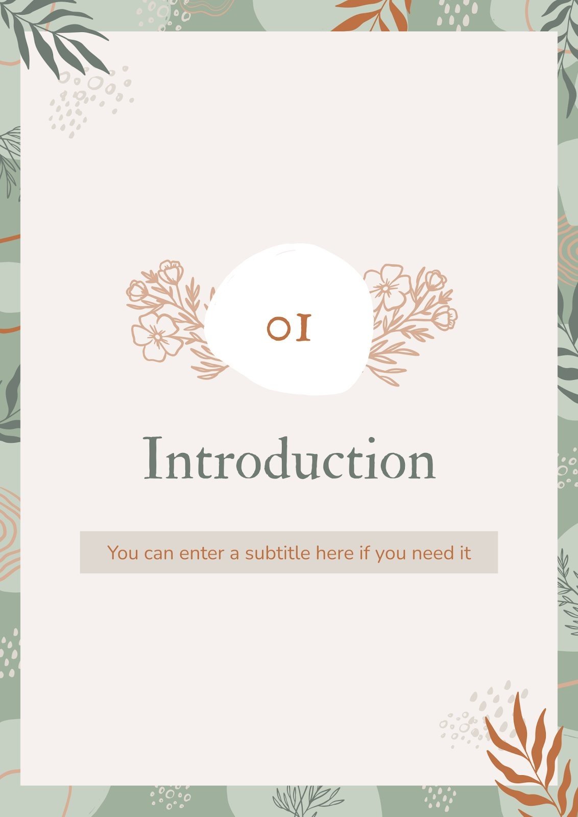 Abstract Boho Ethics & Values Booklet | Google Slides & PPT