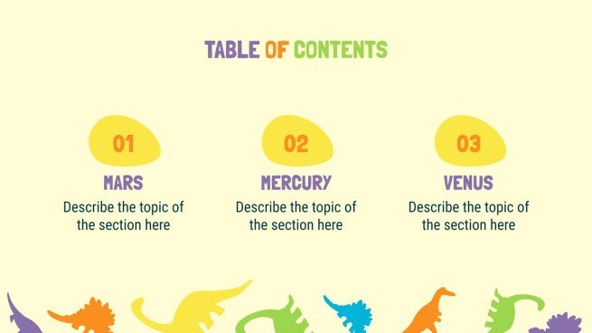 Dinosaur Pattern Google Slides and PowerPoint template