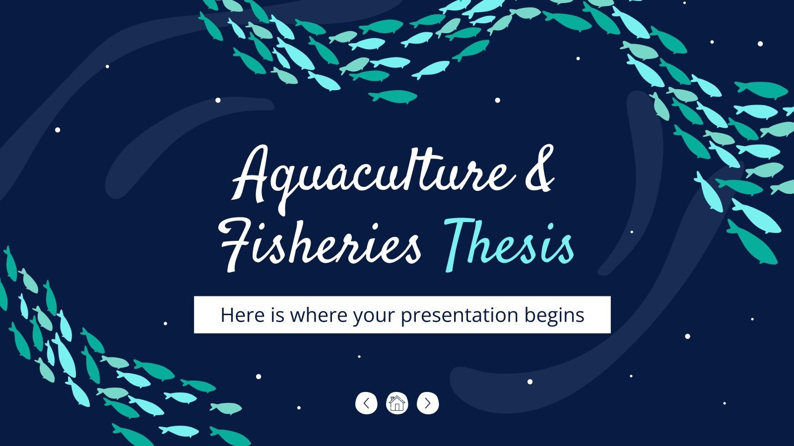 Plantillas sobre peces para Google Slides y PowerPoint