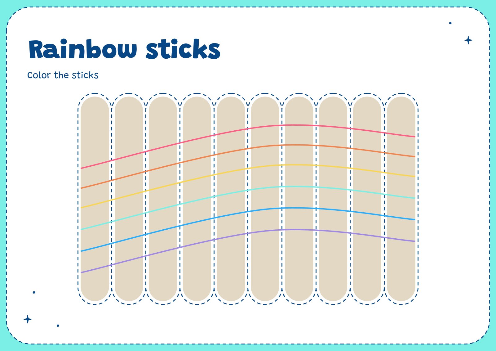 Printable Sight Word Stickers for Sticks! for Preschoolers