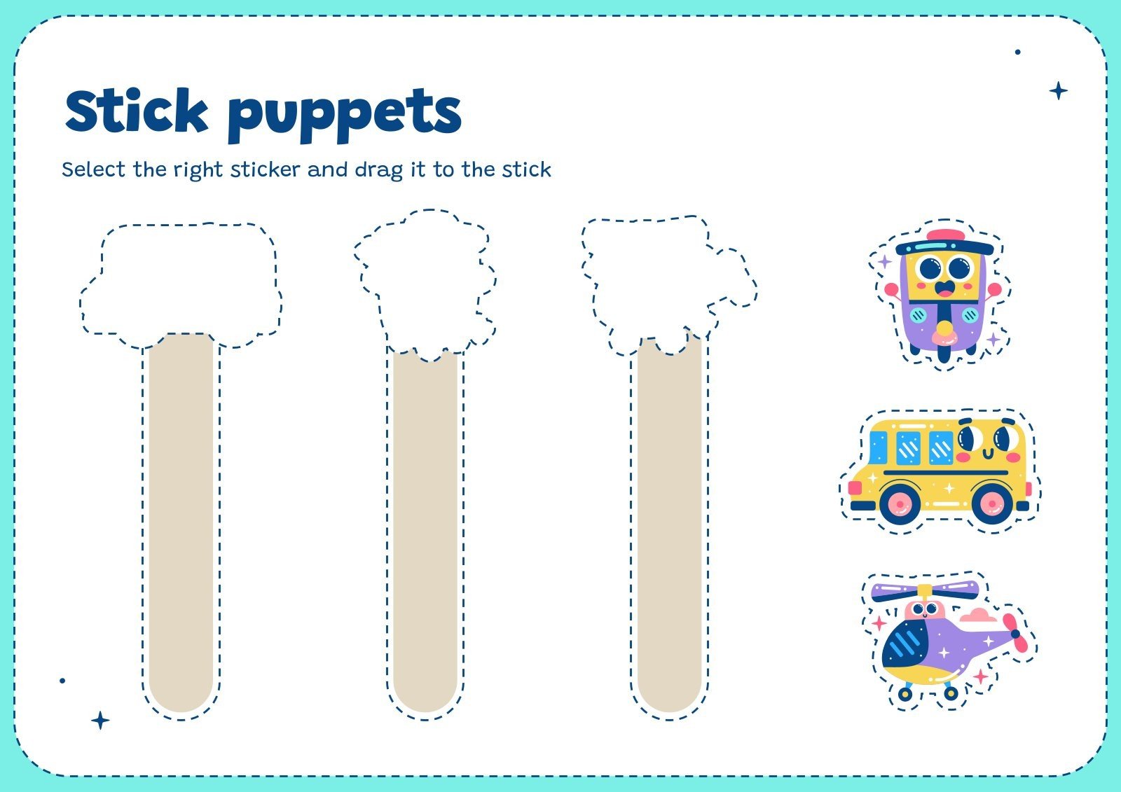 Printable Sight Word Stickers for Sticks! for Preschoolers