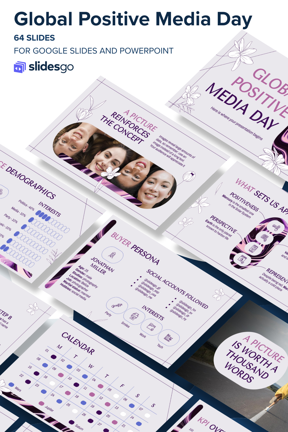 Global Positive Media Day | Google Slides & PowerPoint