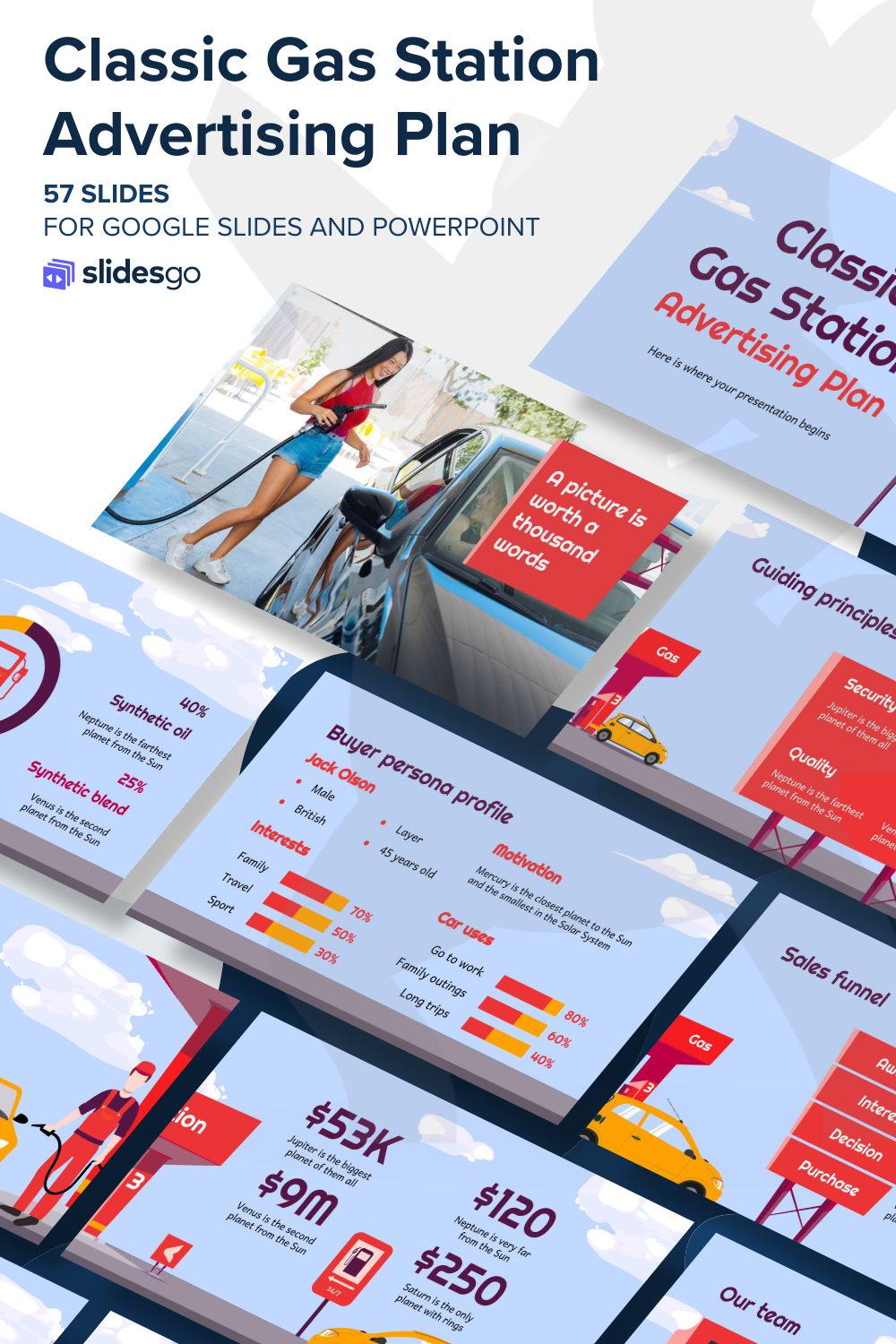 Gas Station Advertising | Google Slides & PowerPoint