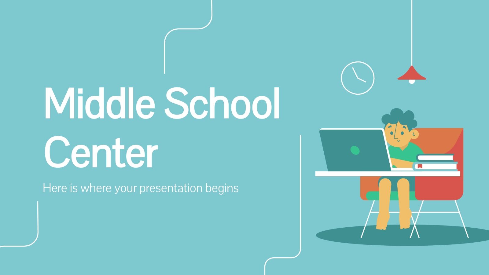 Middle School Center Google Slides & PowerPoint template