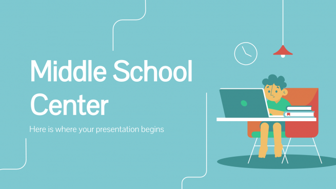 Middle School Center Google Slides & PowerPoint template