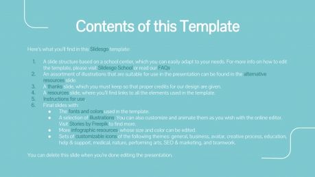 Middle School Center Google Slides & PowerPoint template