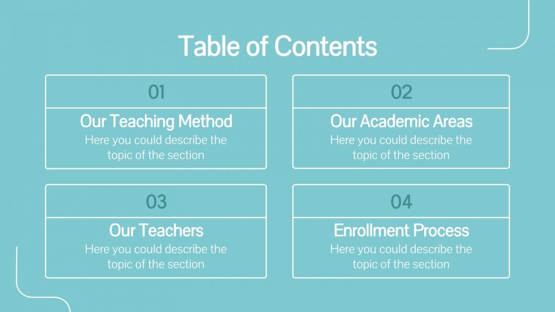 Middle School Center Google Slides & PowerPoint template