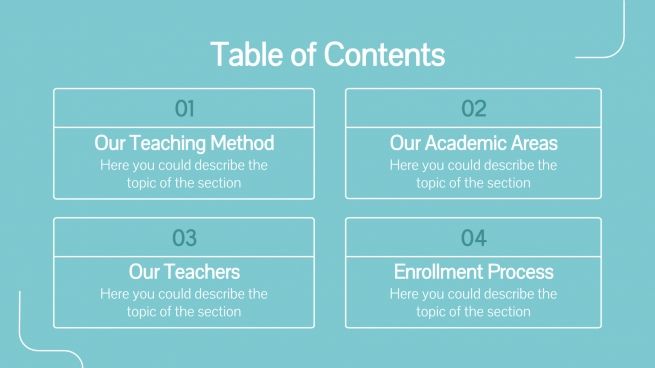 Middle School Center Google Slides & PowerPoint template