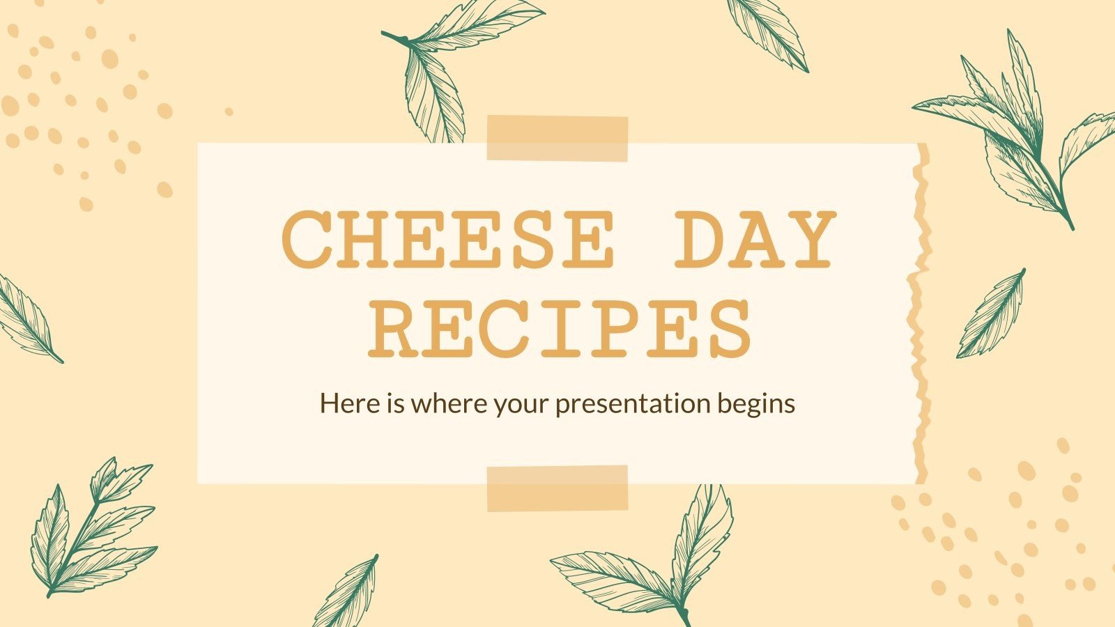 Google Slides themes and PowerPoint templates about cheese
