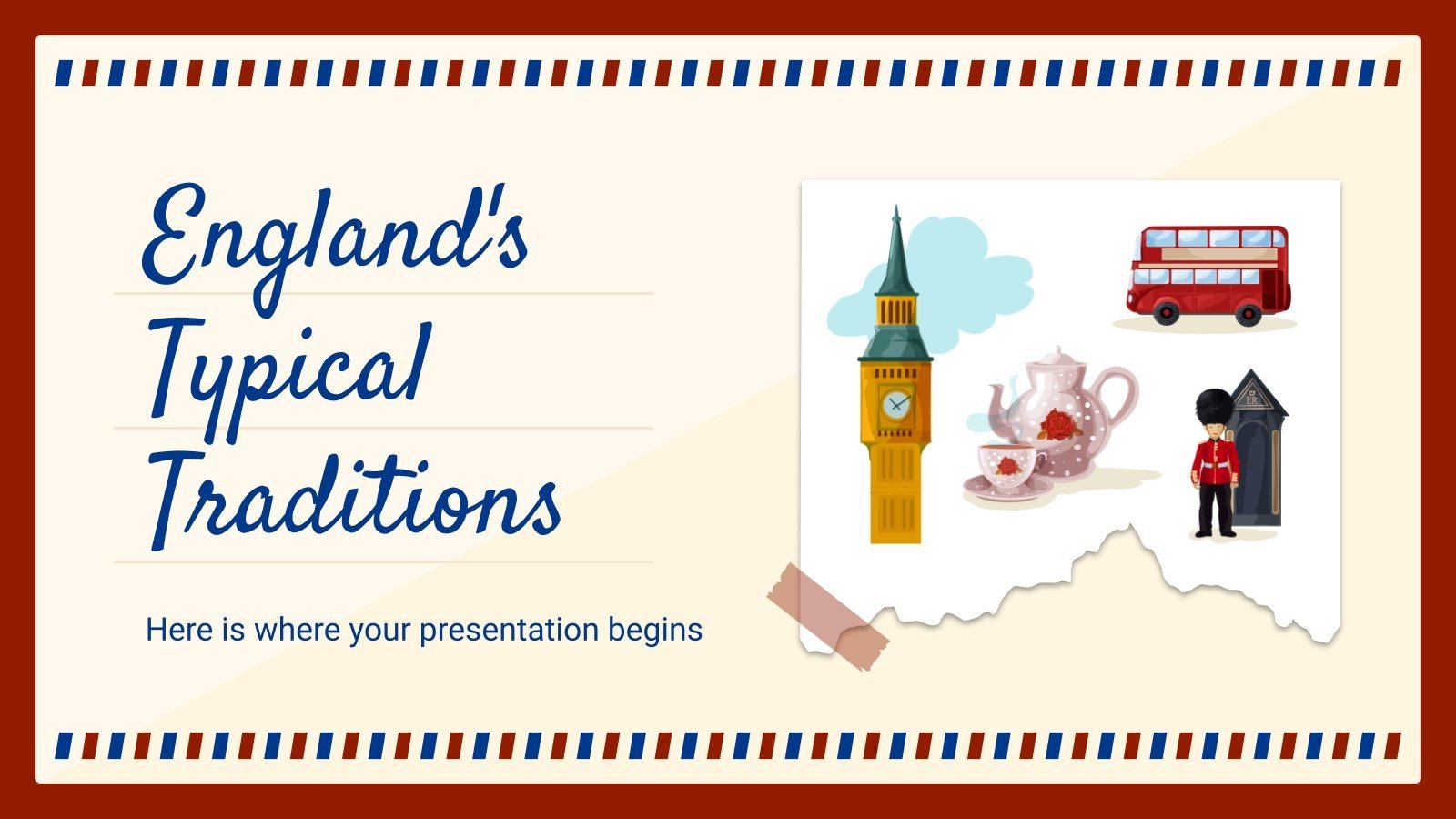 England's Typical Traditions | Google Slides & PowerPoint